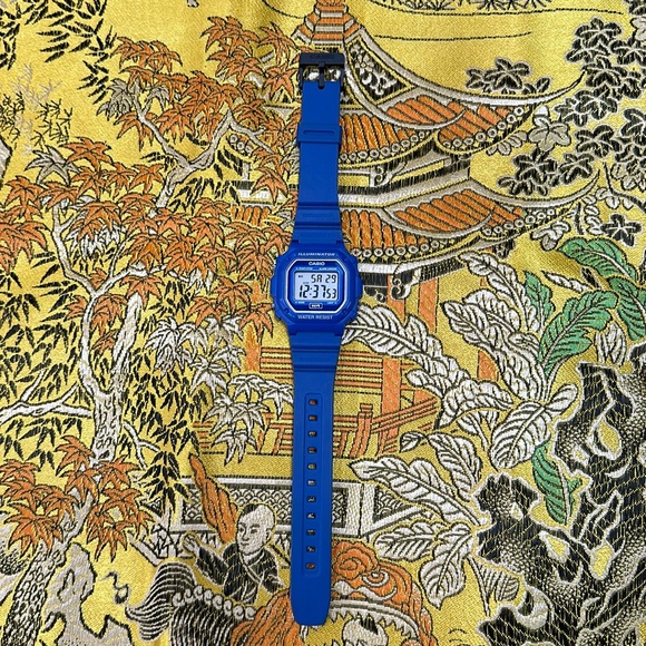 Casio | Accessories | Casio Illuminator Blue Silicon Watch | Poshmark